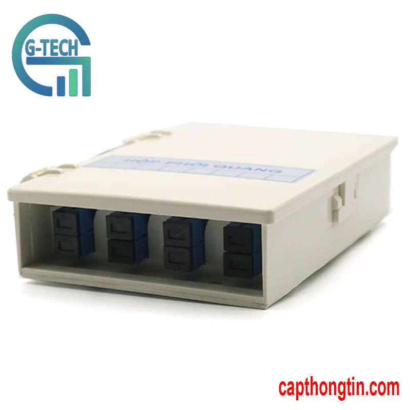 Hộp phối quang ODF 8 Port đầy đủ phụ kiện, bảo hành chính hãng